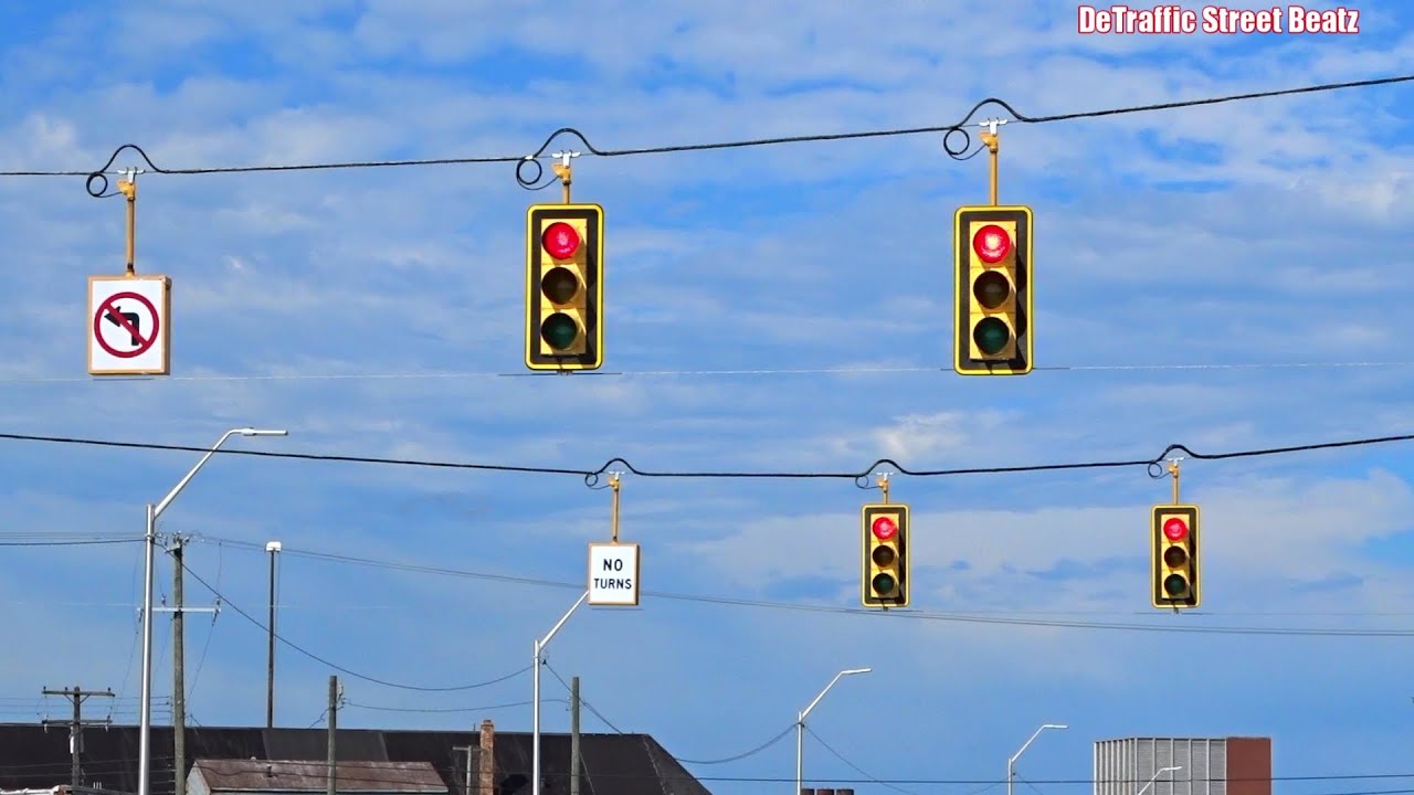 New Traffic Lights & Flashing Crosswalk Signals | Michigan & W Grand Bl ...