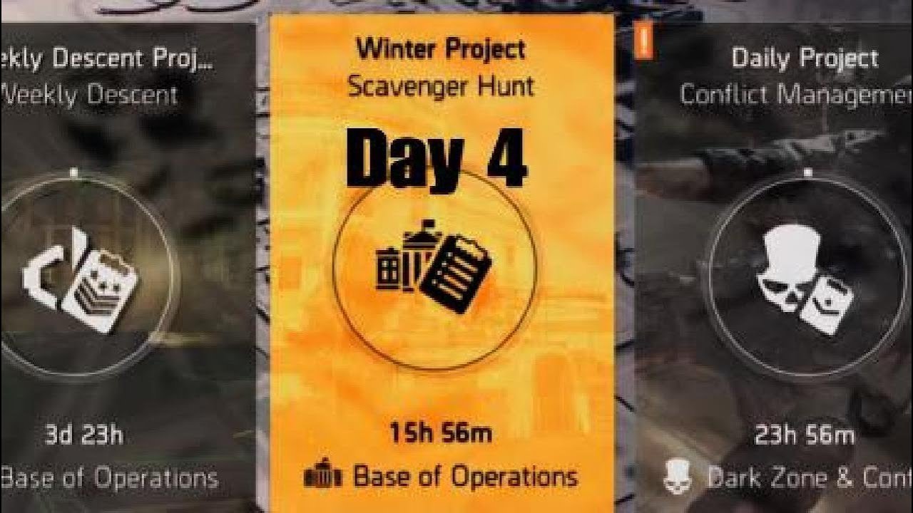 The Division 2 The Winter Project Day 4 - YouTube