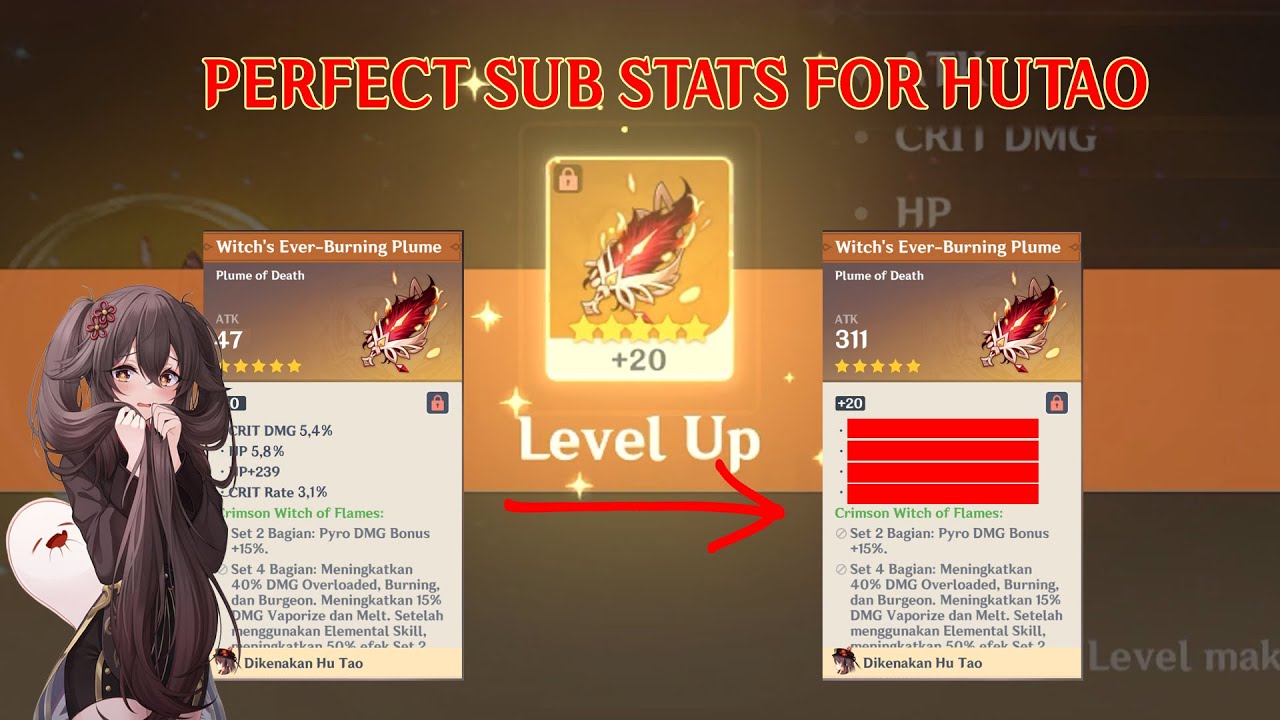 [ GENSHIN IMPACT ] pERFECT SubStats for HuTao - YouTube
