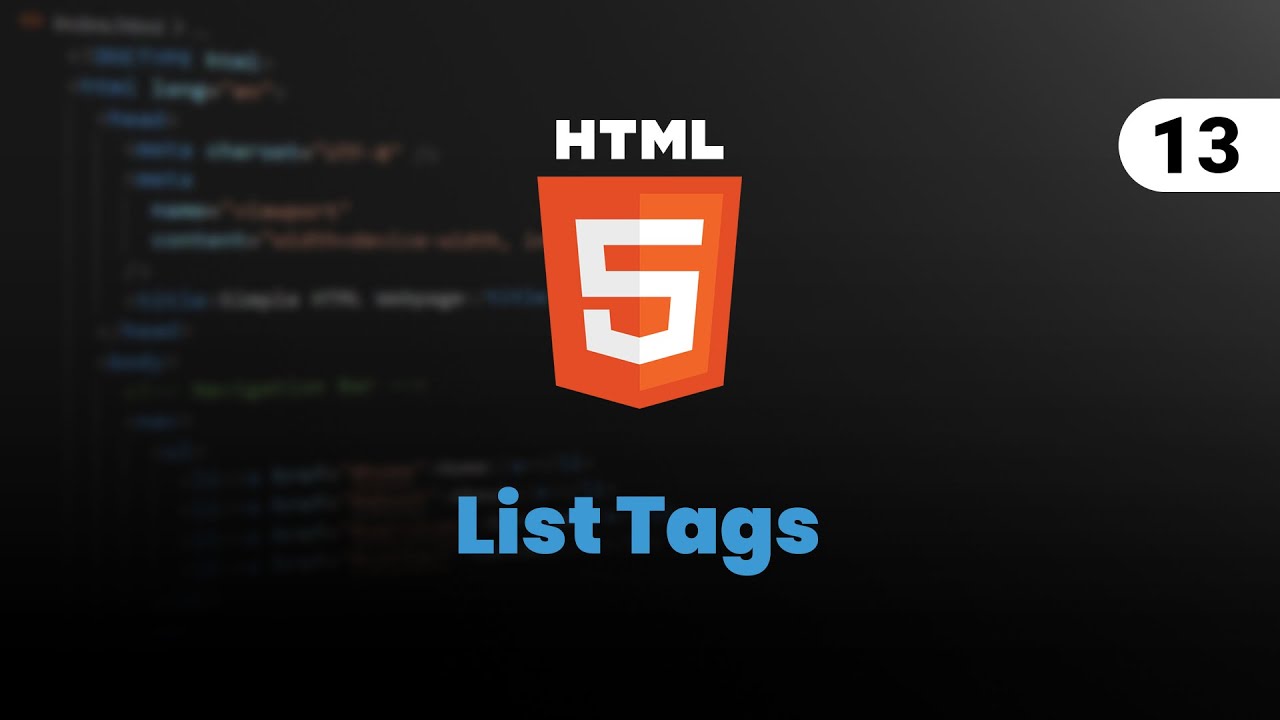 13 - List Tags - YouTube