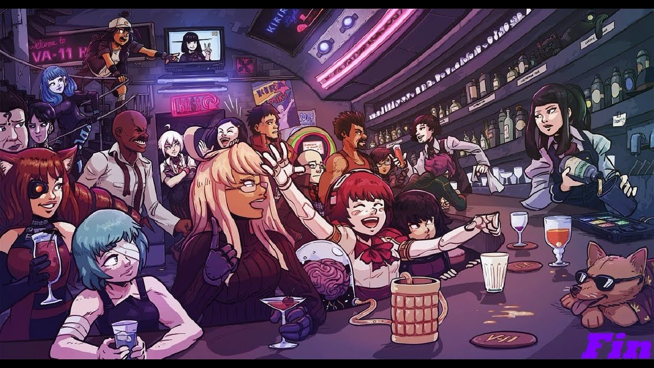 Let's Finish Va11-HaLL-A: Cyberpunk Bartender Action FINALE - YouTube