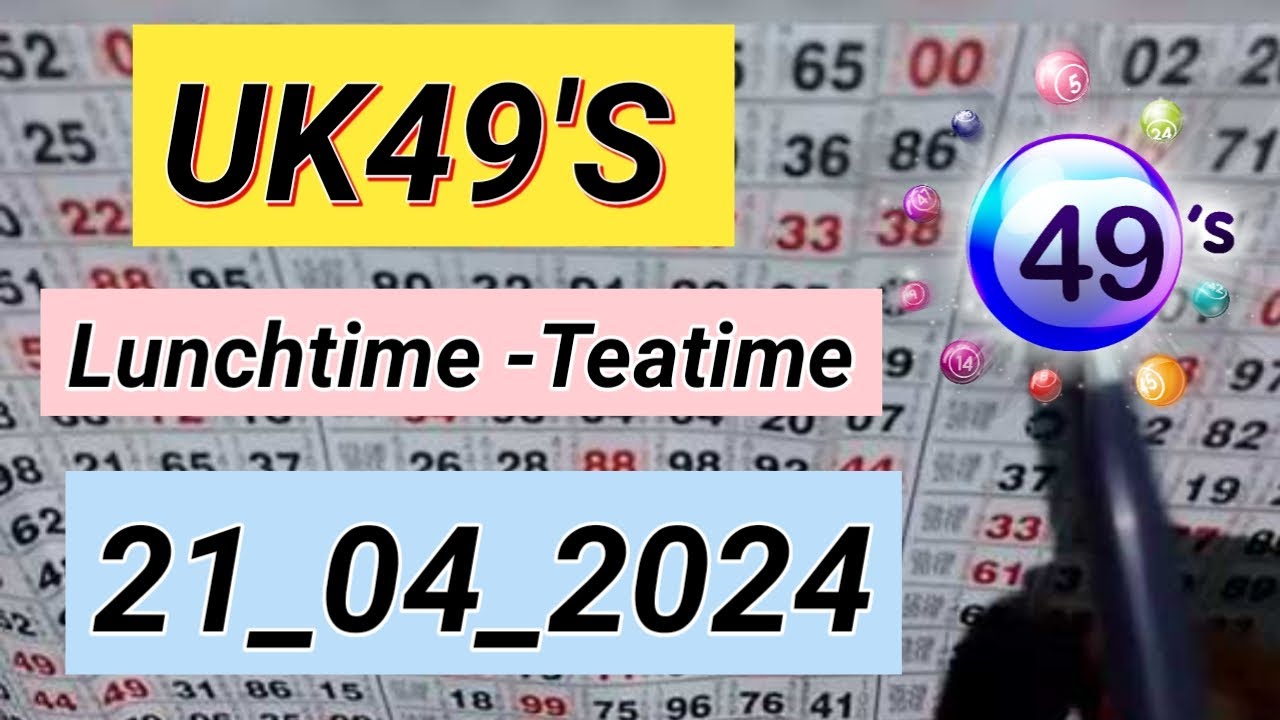Uk49s Prediction for today 21-04-2024 - YouTube