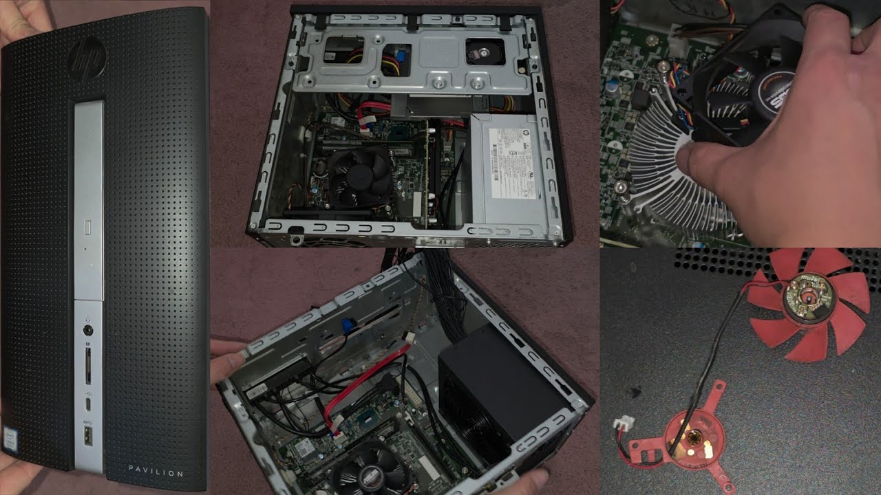 HP Pavilion Desktop 570-P017C Disassembly RAM SSD Hard Drive Upgrade ...