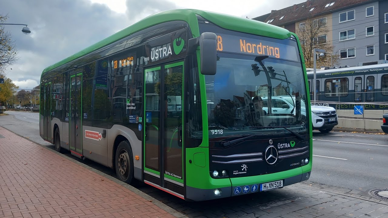 Checking out the E-Citaro Busses in Hannover and the Bus Network. - YouTube