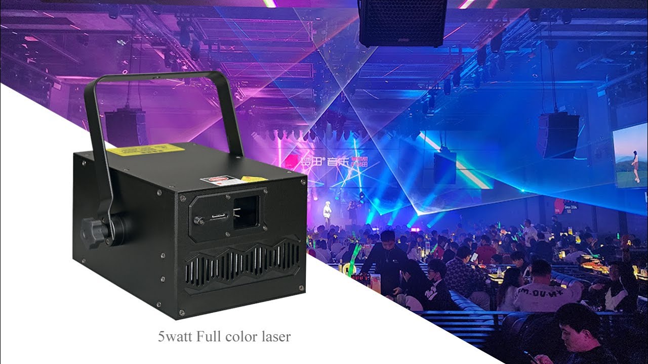 Professional stage 5w rgb animation laser light - YouTube