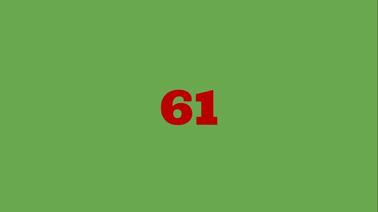 Skip counting by 61 - YouTube