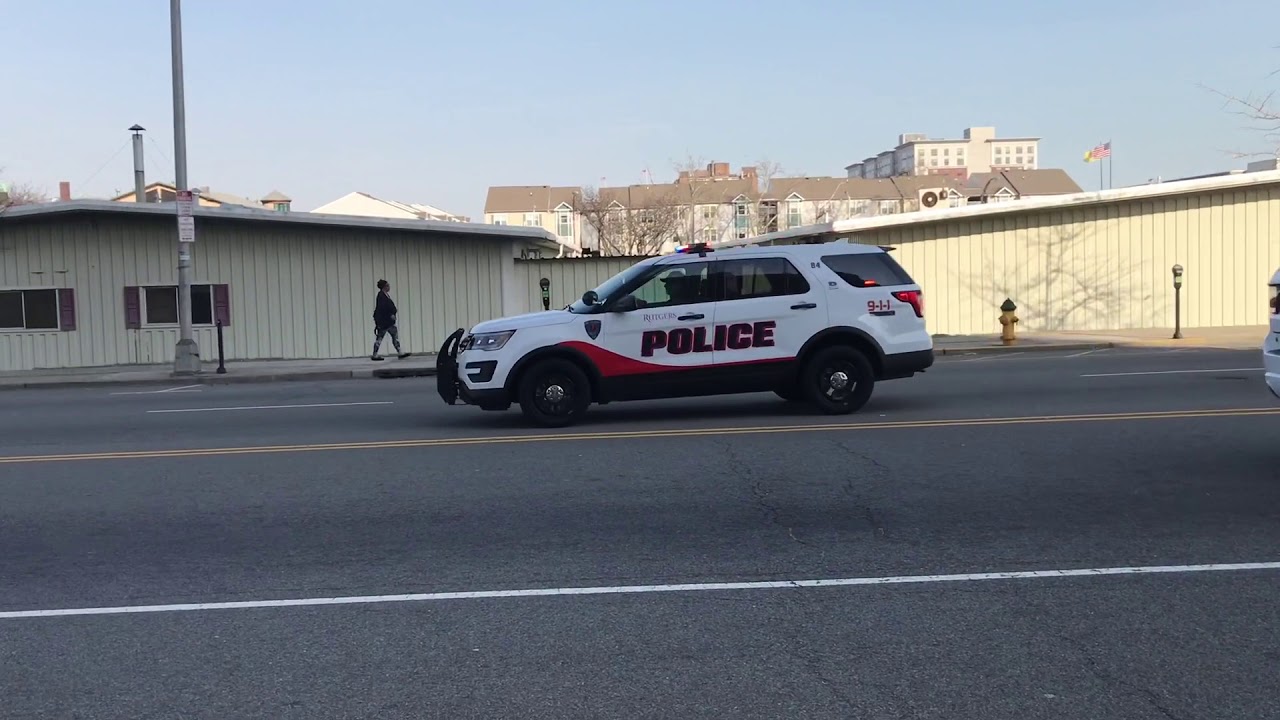 RARE CATCH OF RUTGERS UNIVERSITY POLICE INTERCEPTOR UTILITY RESPONDING ...