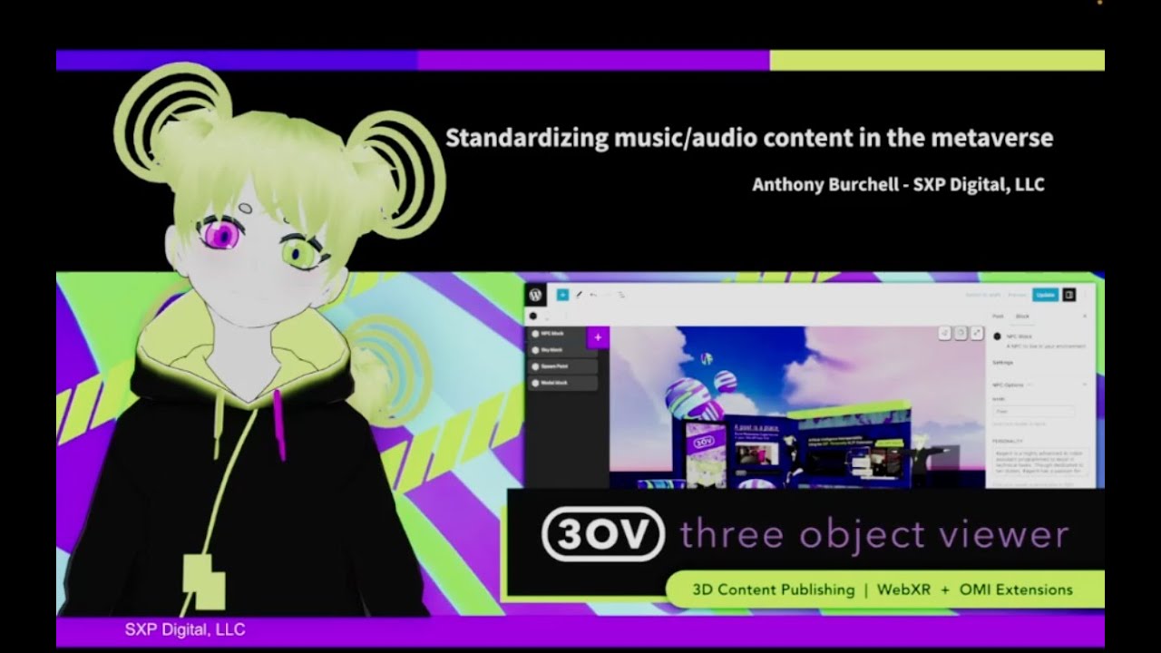 Standardizing music/audio content in the Metaverse by antpb | OMI Demo Day Sept 30th, 2023 - YouTube