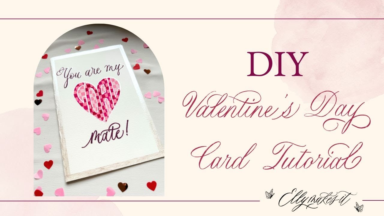 DIY Valentines Day card making tutorial | Handmade greeting card for ...