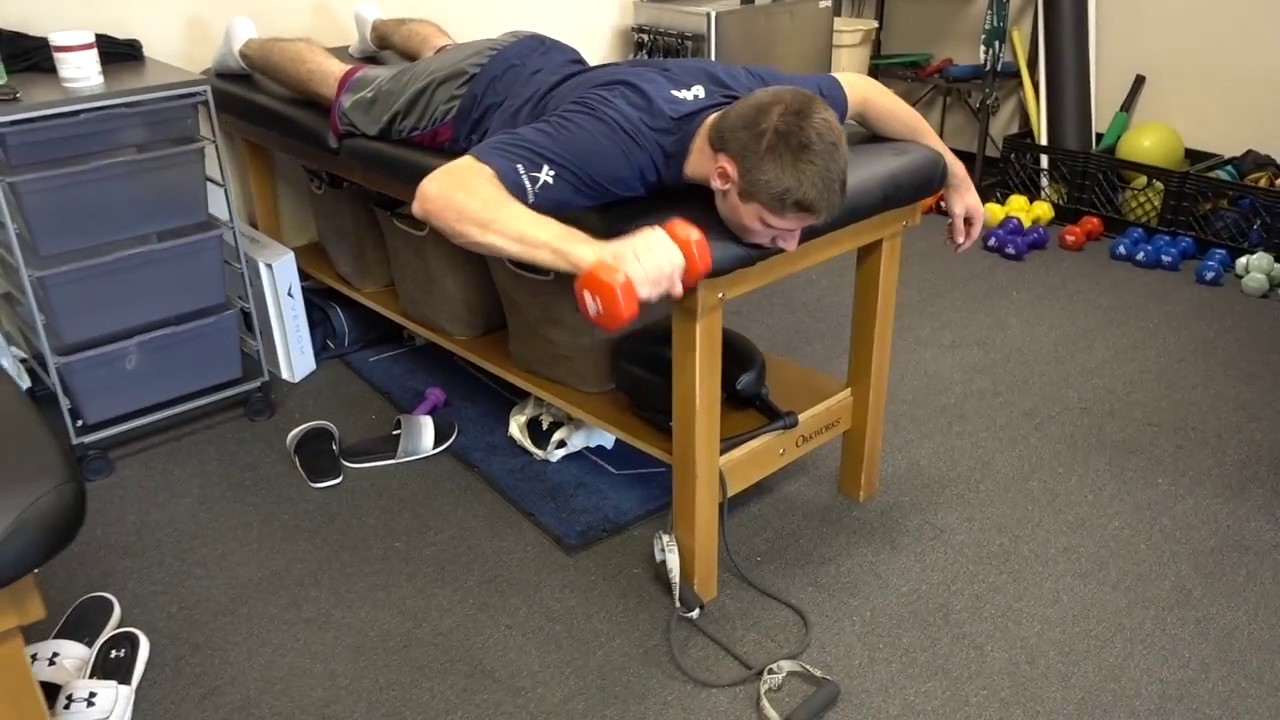 Upper Body Strength - Prone U 2 - YouTube