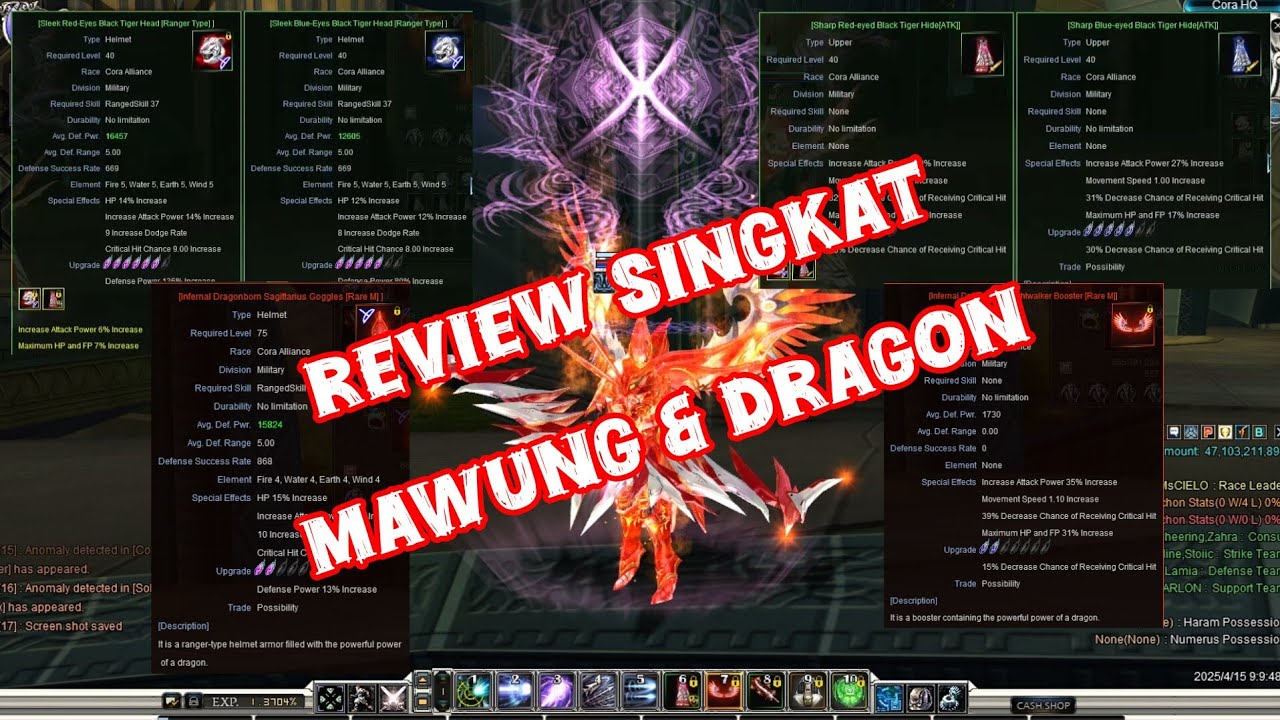 RF Online - Review Cape & Head Tiger Blue Red !! MawunG Merah, Biru, Sayap Naga !! #Nearby-ch ...
