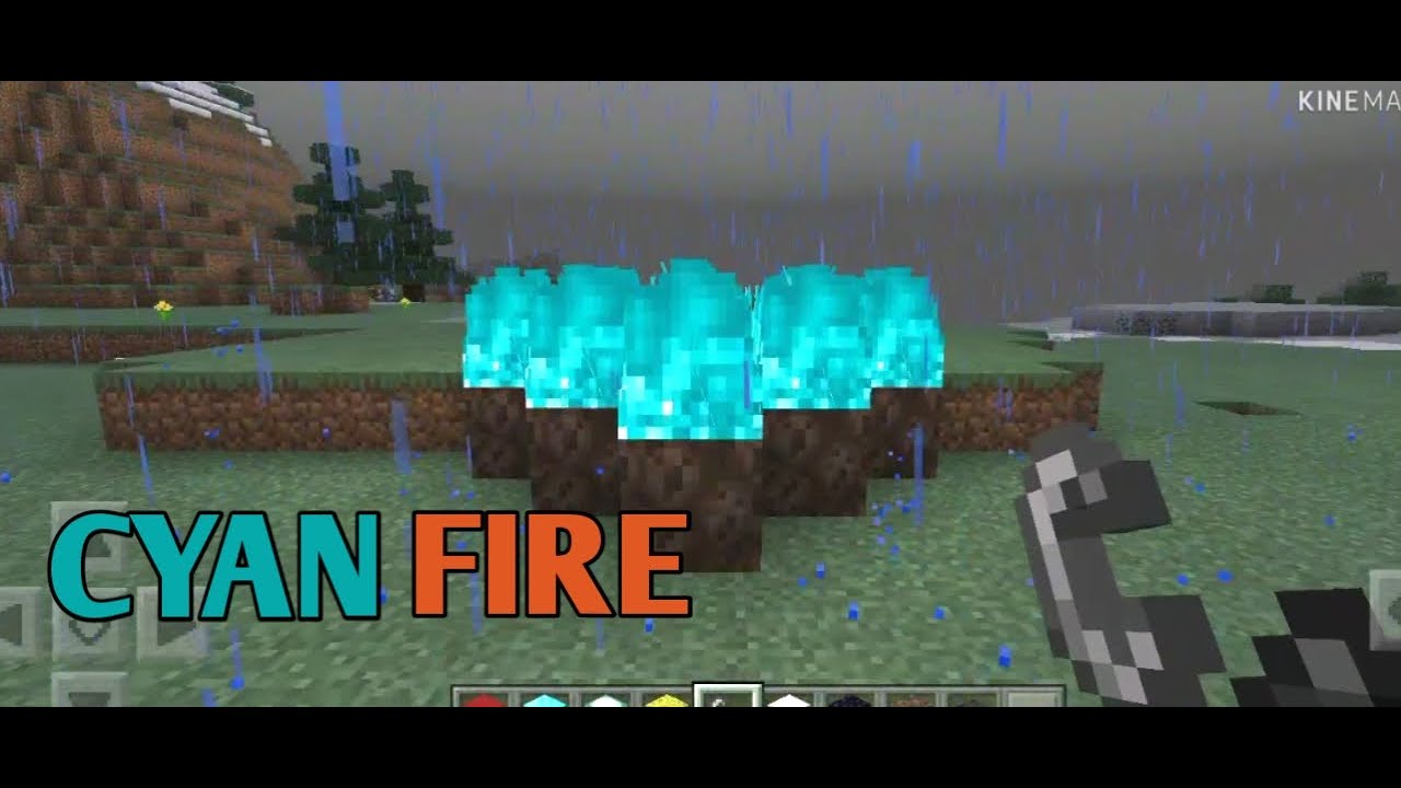 Cyan fire | MINECRAFT | - YouTube