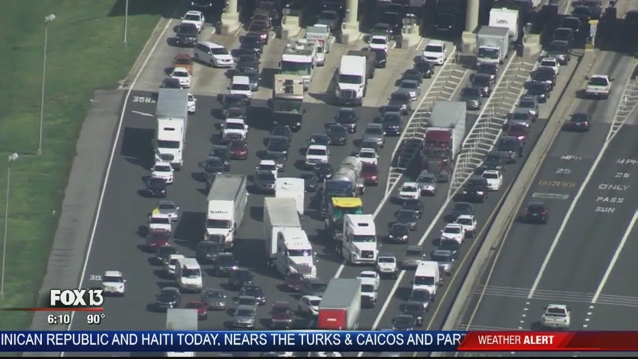 Fuel shortages, traffic jams as Florida prepares for Irma - YouTube