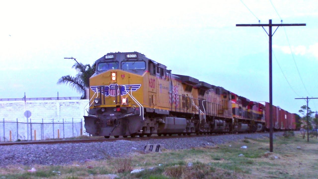 UP & KCSM///UP 6307 Ex-SP con Ditch Light Fundida!! - YouTube