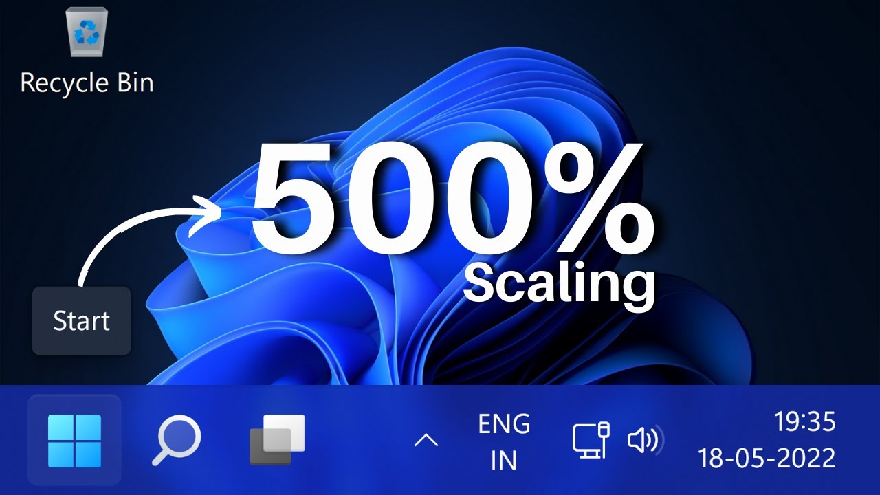 Windows 11: What If You Scale Display upto 500% ? - YouTube