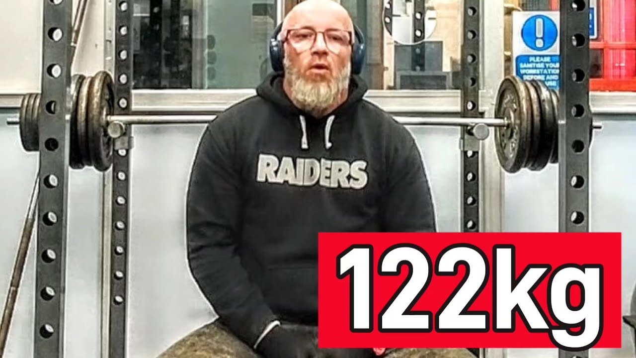 Sztanga i122 kg.Ile razy bez asekuracji udało mi się wycisnąć #122 ...