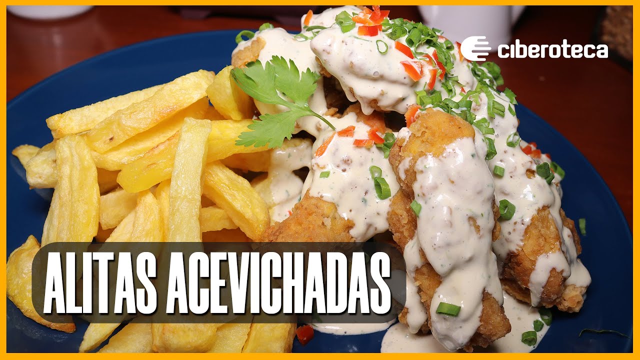 Como hacer alitas acevichadas | Ciberoteca - YouTube