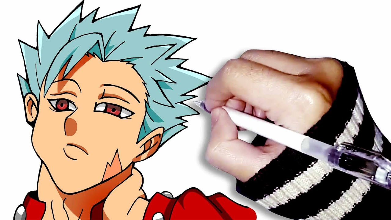 How to draw anime for begginers from the word Ban to drawing (Nanatsu ...