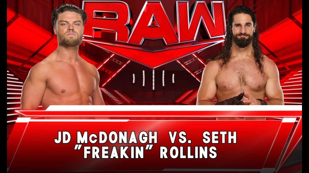 Seth "Freakin" Rollins vs JD McDonagh | Monday Night Raw | Highlights ...