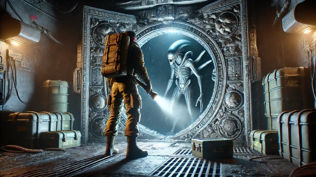 The Lost Alien Armory Sealed for Eons Until a Human Soldier Finds It During a Routine Patrol SCi ...