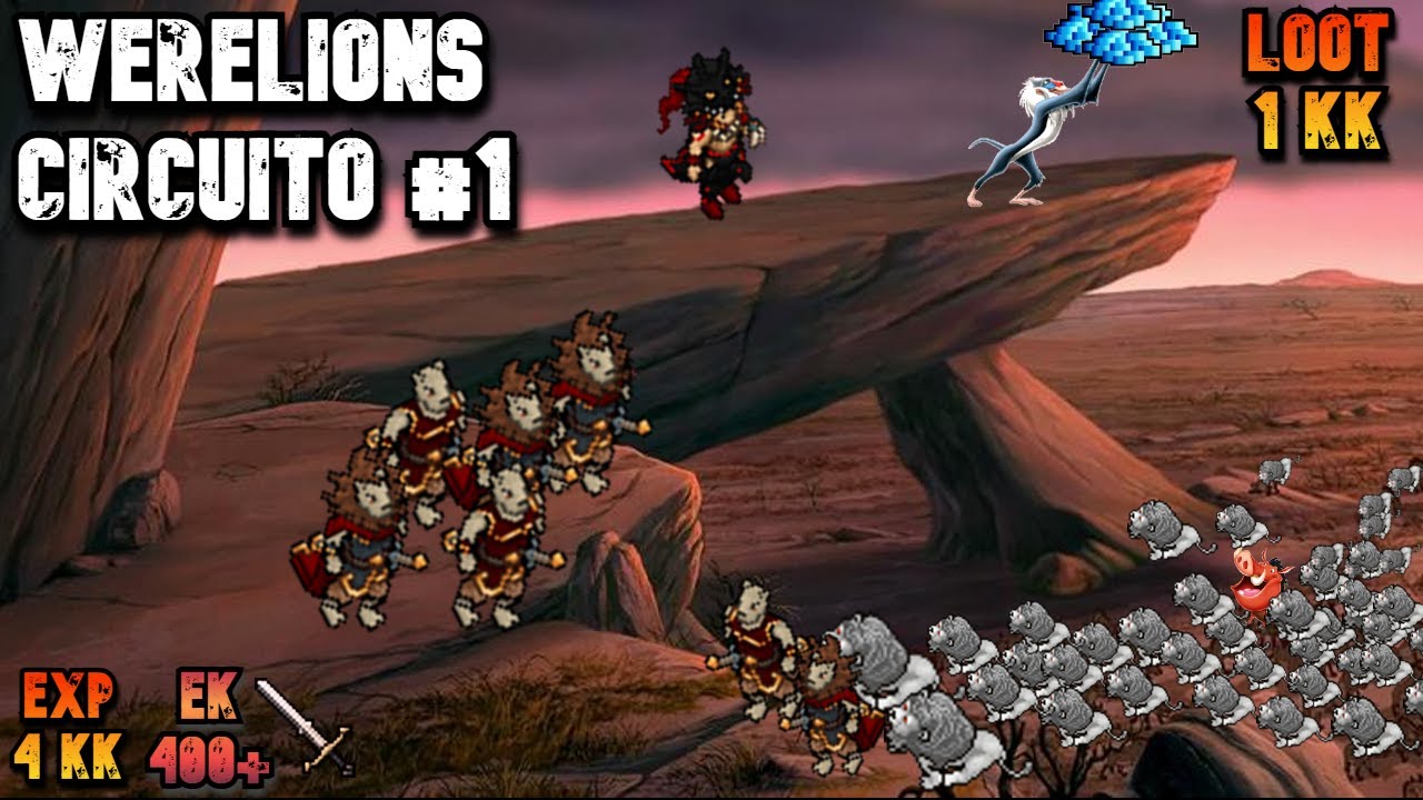 Tibia Werelions - Ek 400 Solo Hunt - Electrónica y soul + 5 tips ...