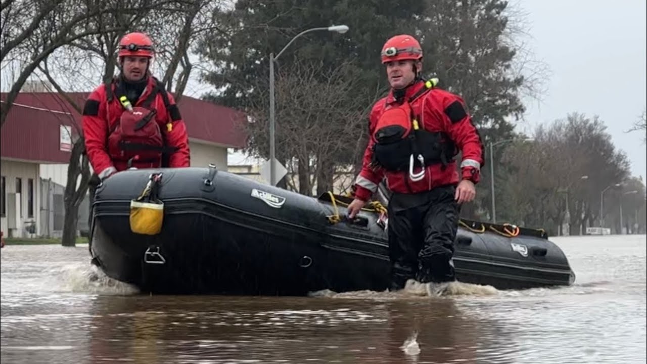 Merced,ca flooding evacuation - YouTube