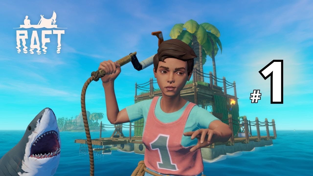 PRIMEIRO DIA JOGANDO - RAFT - YouTube