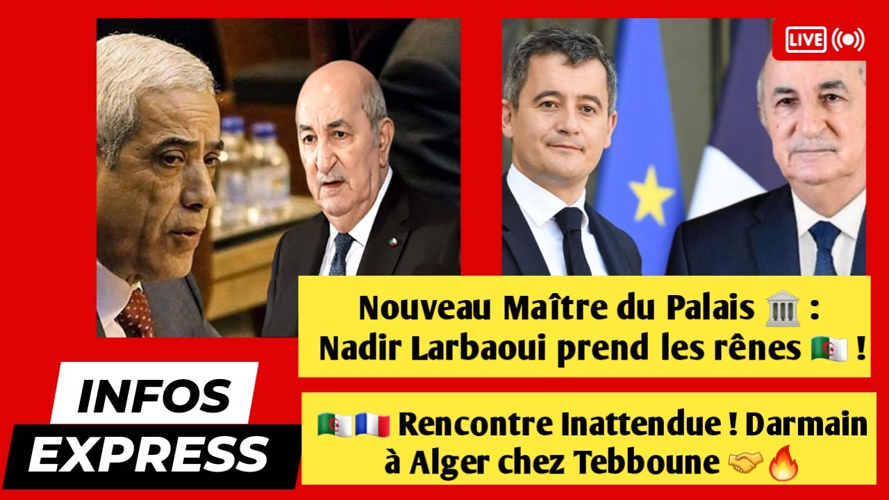 Darmain Reçu en Grande Pompe par Tebboune😮 | Nouveau Maître du Palais 🏛 ...