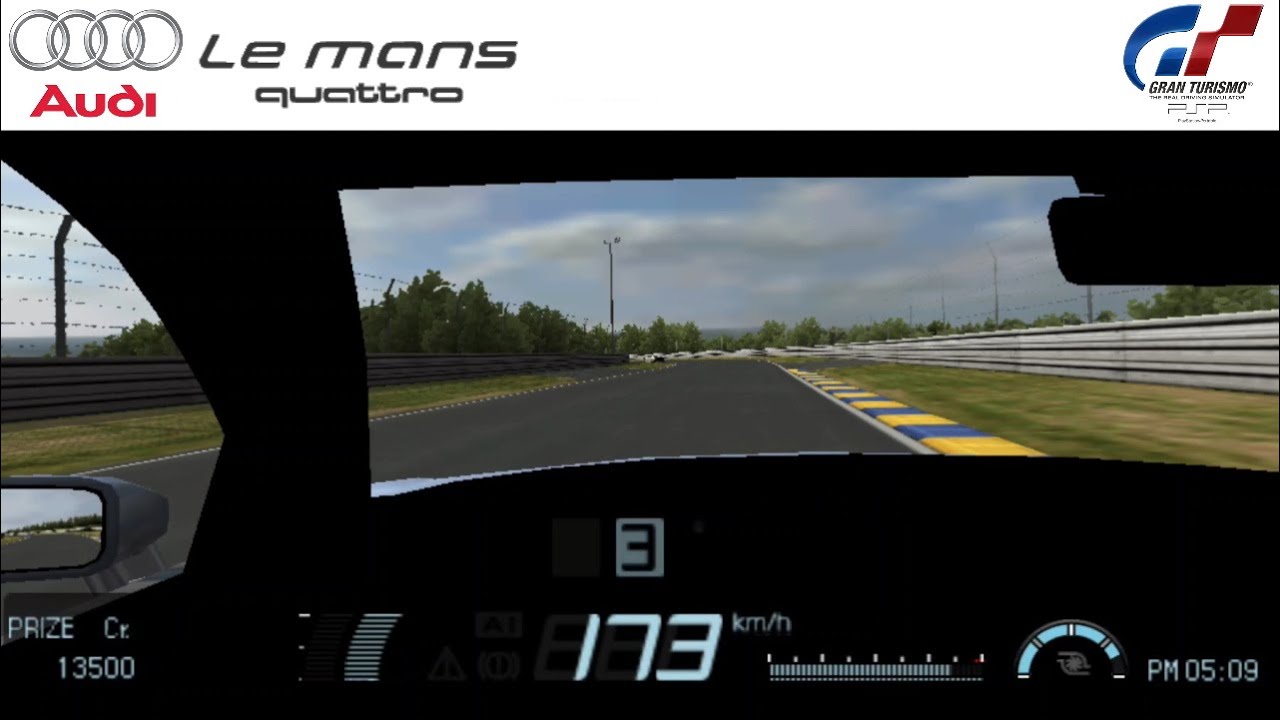Audi Le Mans quattro '03｜Gran Turismo PSP｜Cockpit View - YouTube