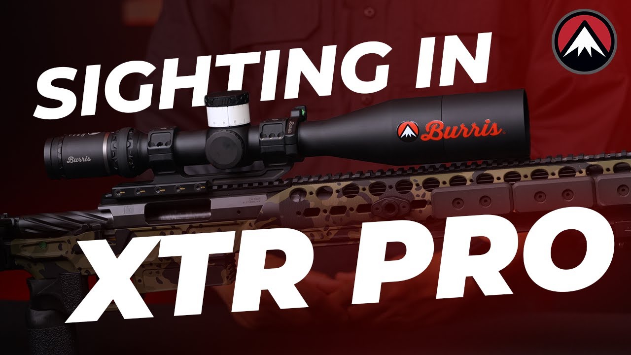 XTR Pro Riflescope | How to Zero the XTR Pro - YouTube