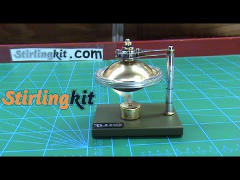 UFO Steam Engine Stirlingkit Build & Test - YouTube