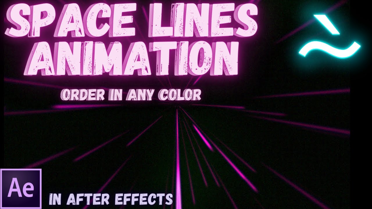 Free Space Lines Animation | Order Custom Colors | After Effects - YouTube