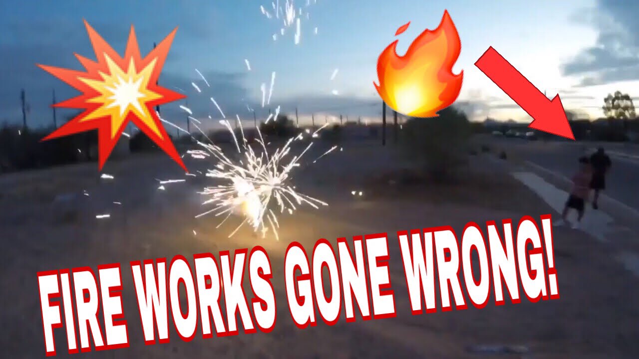 FIREWORKS GONE WRONG!?!?! - YouTube