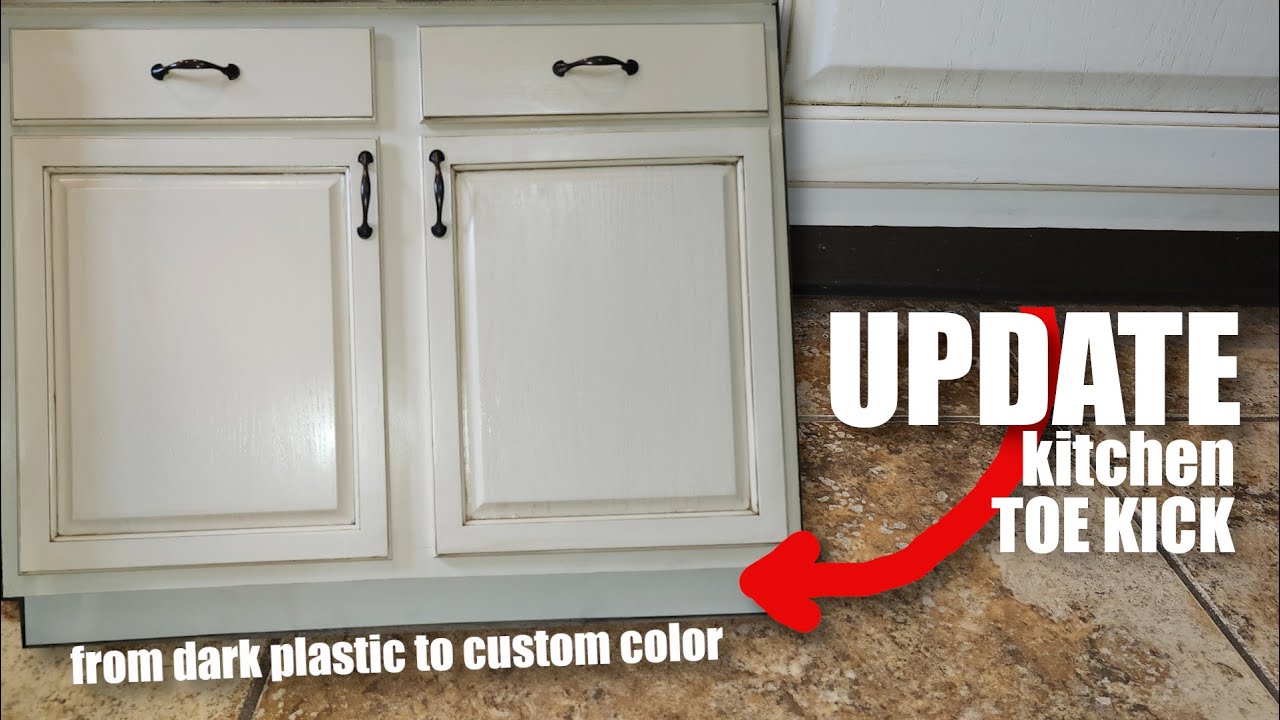 How to install kitchen cabinet toe kick - Cheap and easy way to update ...
