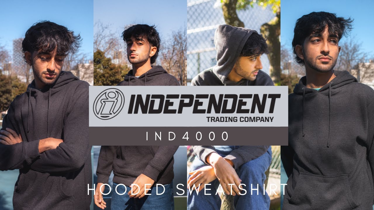 Independent Trading IND4000 Hooded Sweatshirt | BlankApparel.ca - YouTube