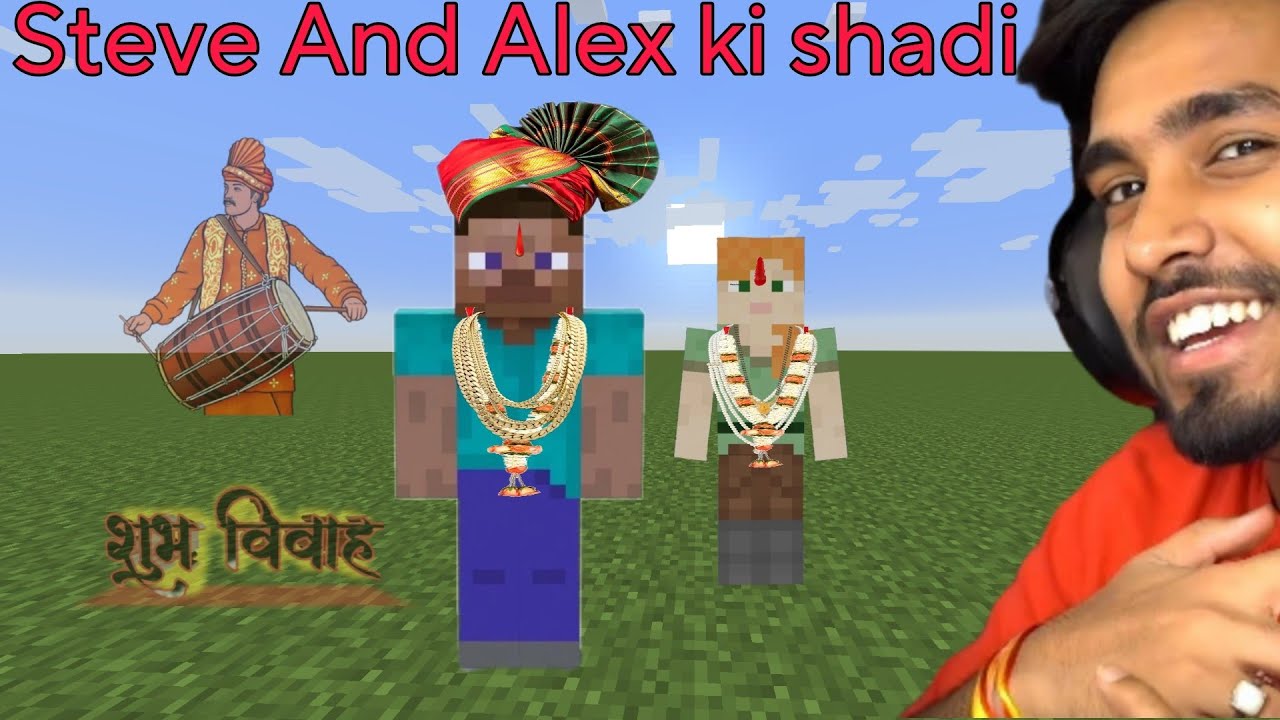 Steve And Alex Ki Shadi It's done | Minecraft shadi Minecraft game ...