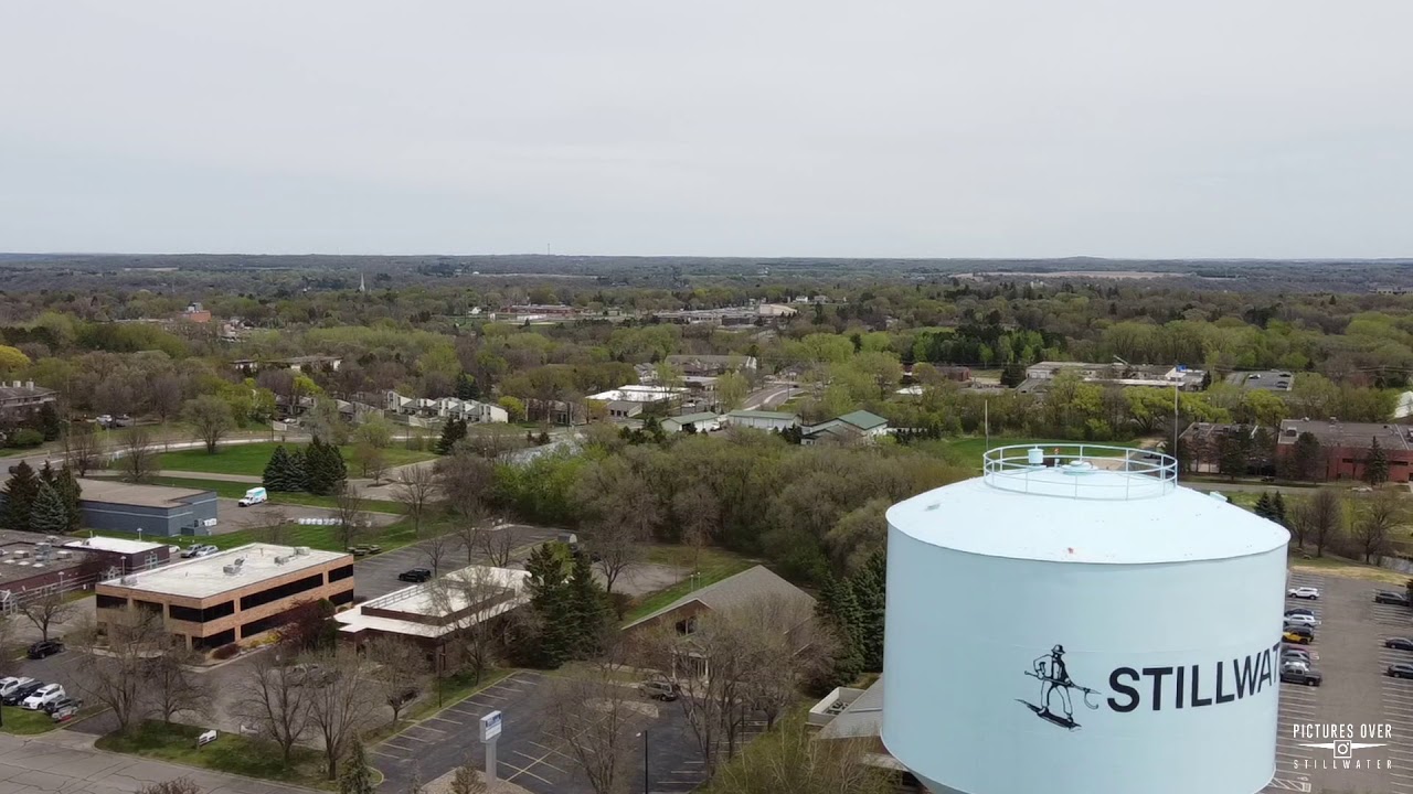 Stillwater Minnesota St Croix River Valley Spring Aerial View - YouTube