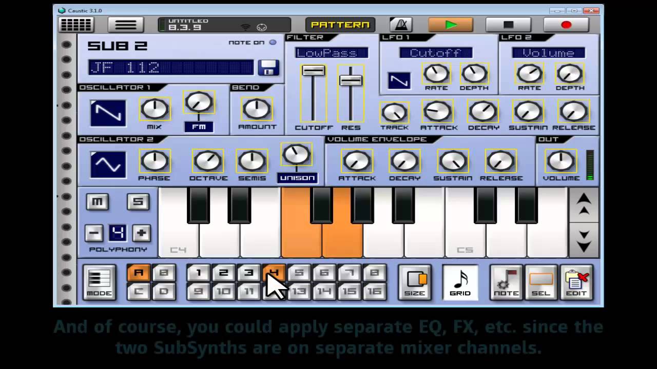 Caustic: Using Patterns as Preset Variations - YouTube