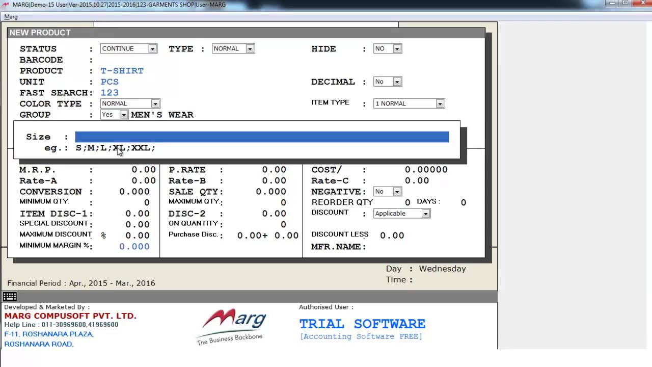 Garment Software for Manufacturing, Shop & Distribution Demo ENGLISH ...