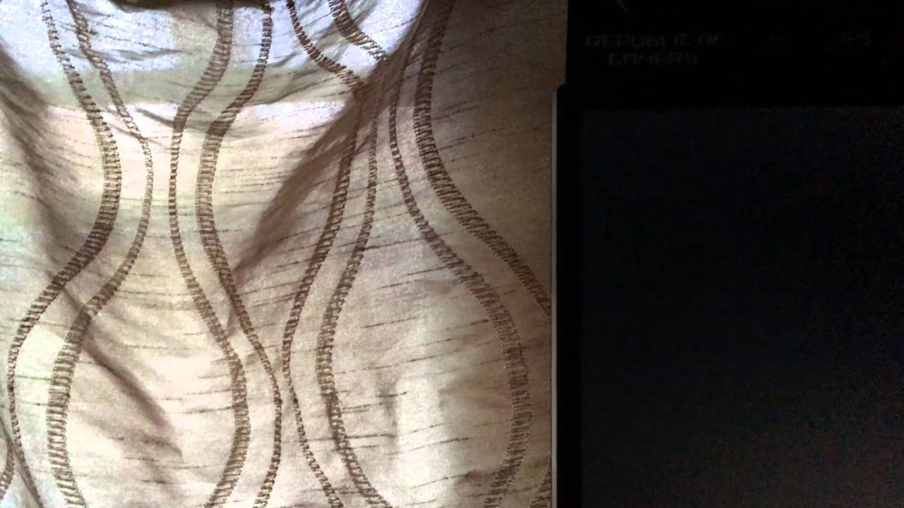 Asus Rog Swift 279Q backlight bleed, IPS glow test 2 - YouTube