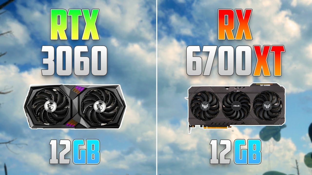 RTX 3060 vs RX 6700 XT - 1080p - YouTube