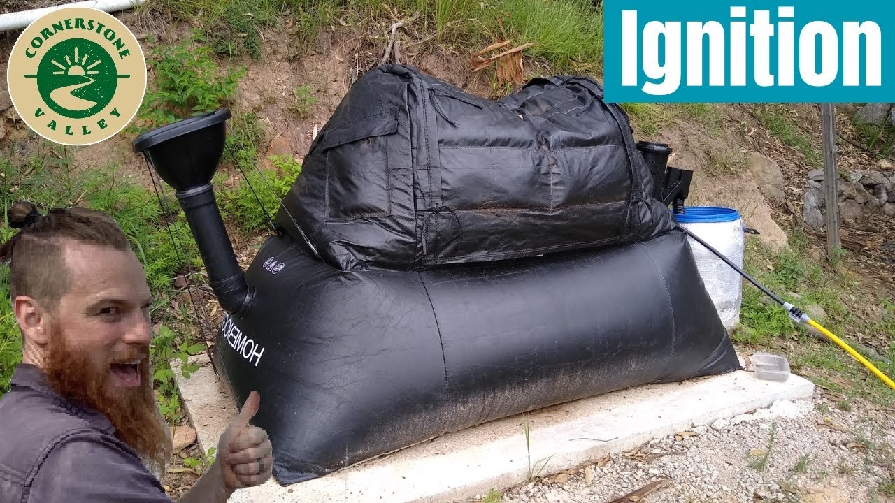 Making a Home biogas digester - Part 3 - YouTube