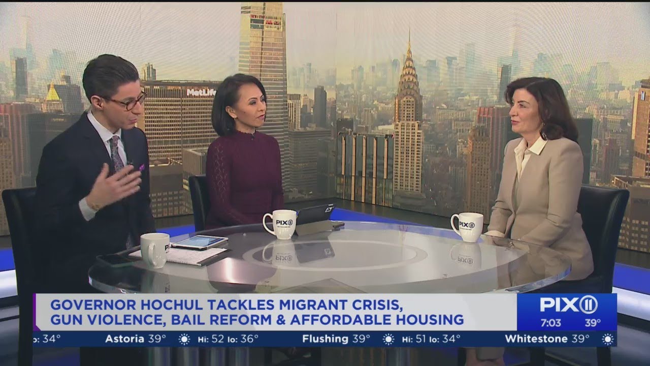 Governor Kathy Hochul talks New York issues - YouTube