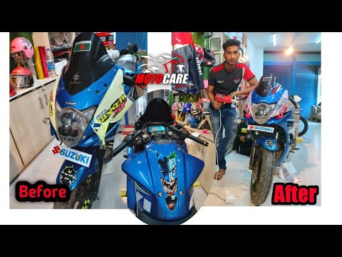 Suzuki Gixxer sf modify.Sf best sticker modify by moto care. - YouTube