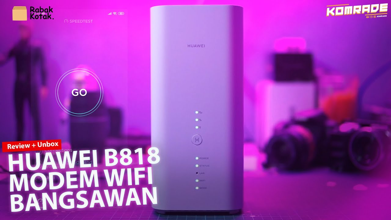 HUAWEI B818 MODEM WIFI BANGSAWAN, BETUL KE PADU? REVIEW DAN UNBOX - YouTube