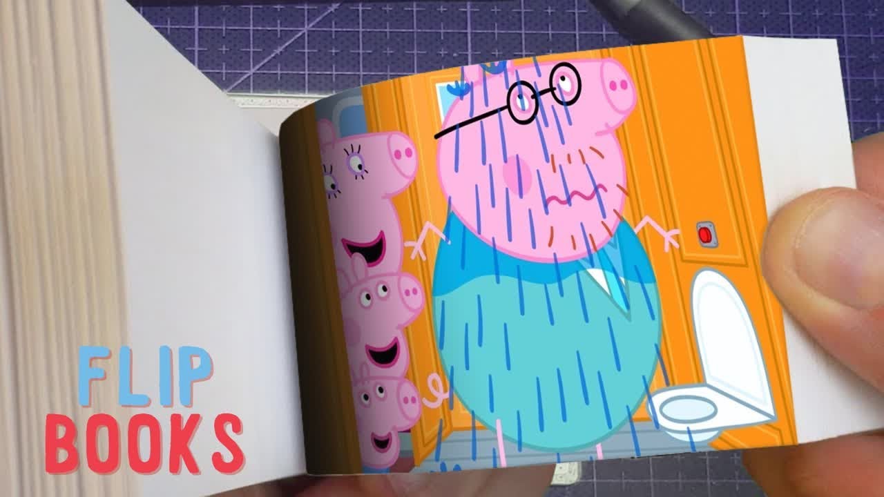 Flip Book - Peppa Pig Full Episodes - Long Train Journey - Cartoons for ...