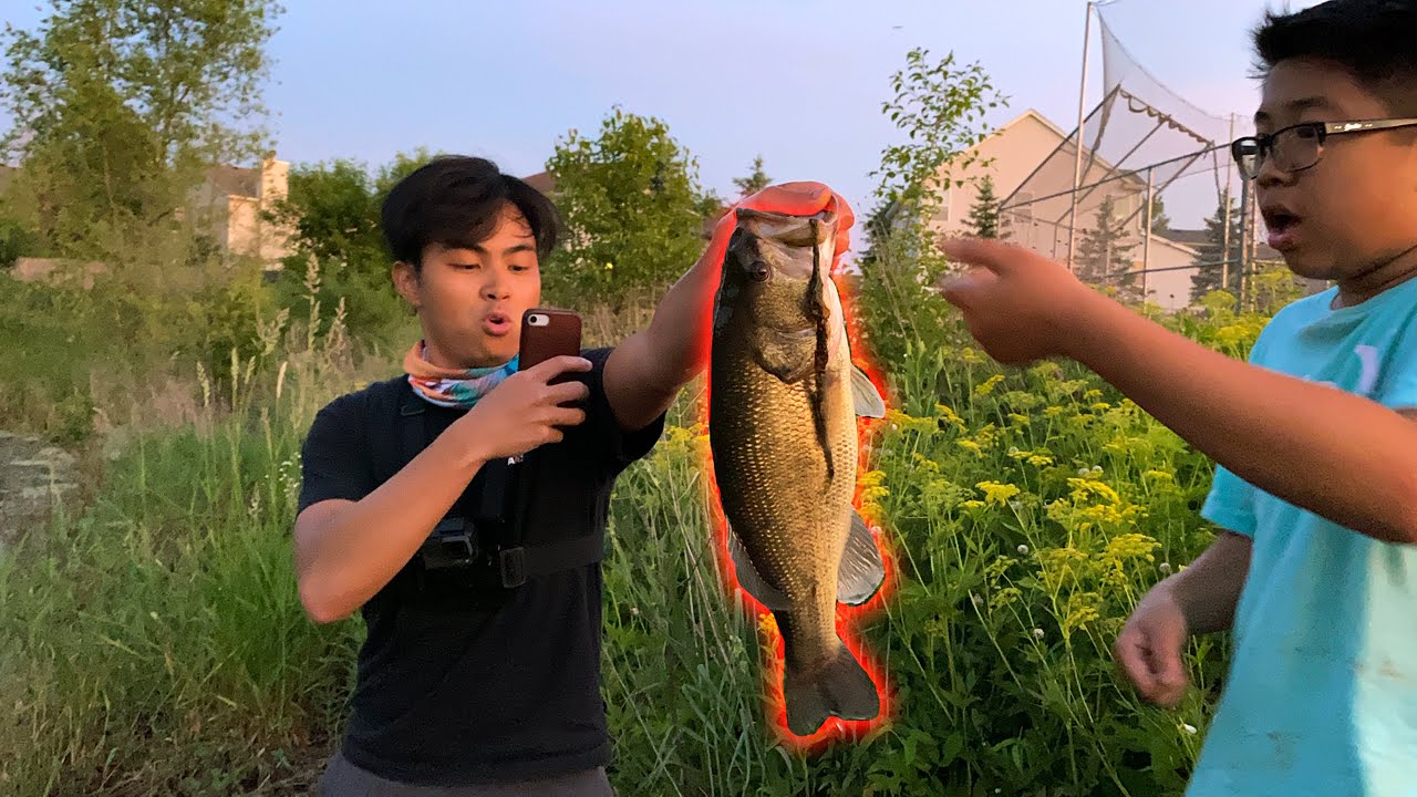 HUGE SURPRISE POND HOPPING and RIVER FISHING - YouTube