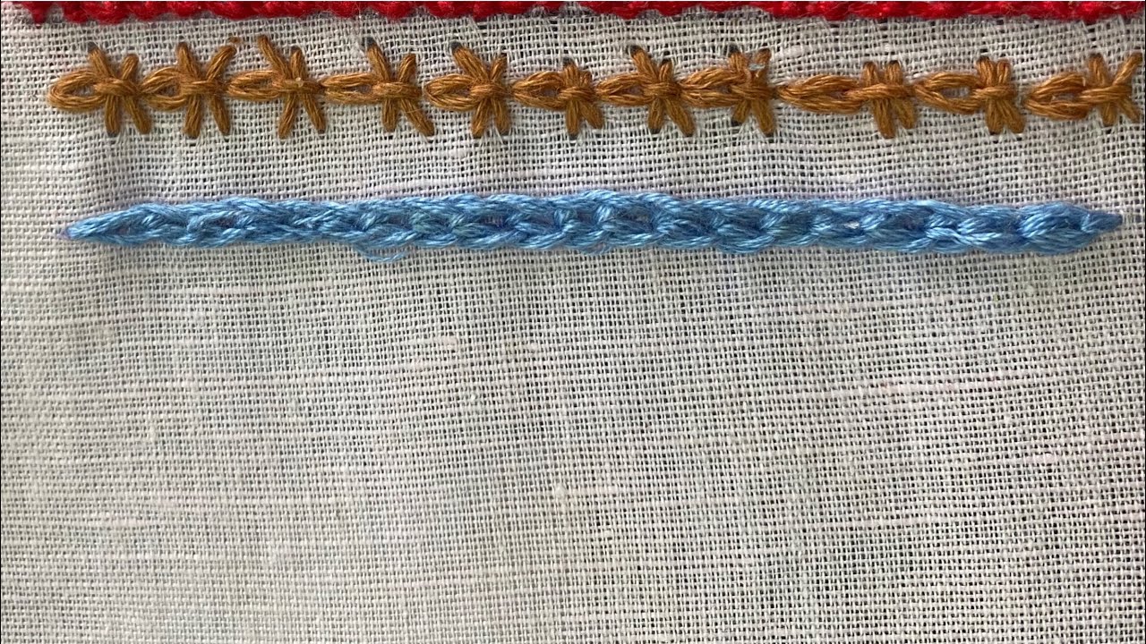Beautiful 2 Types Border Embroidery/Beginners friendly/Hand embroidery ...