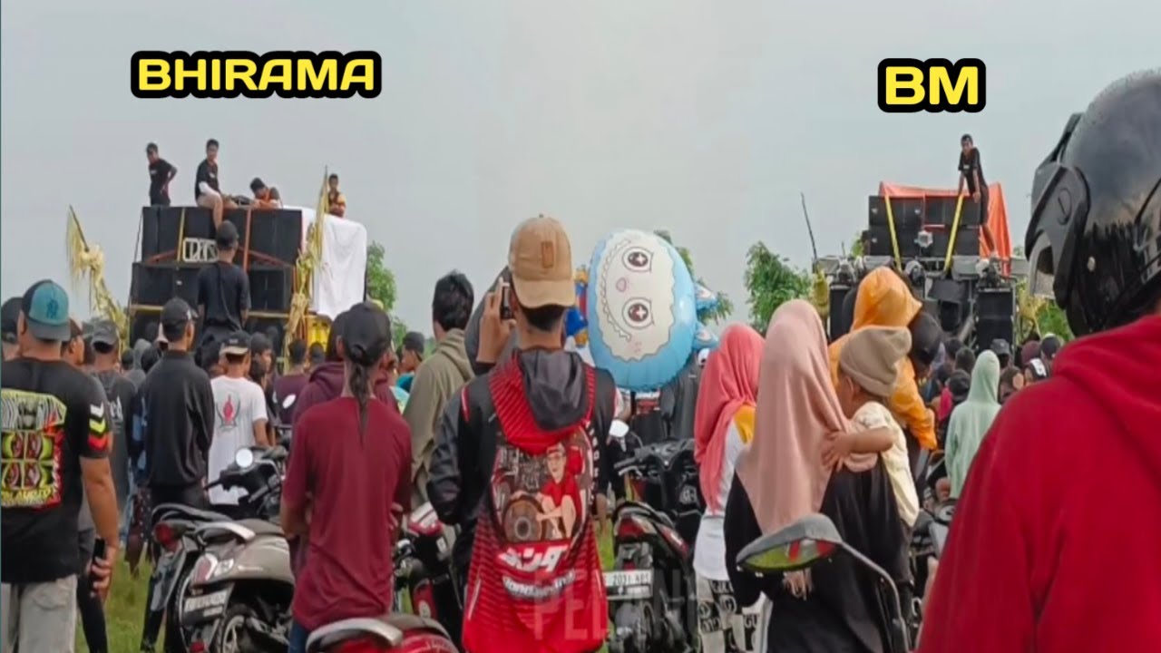 Battle Sound | BM Audio vs BHIRAMA Audio di Lapangan Sumbergirang, Puri ...