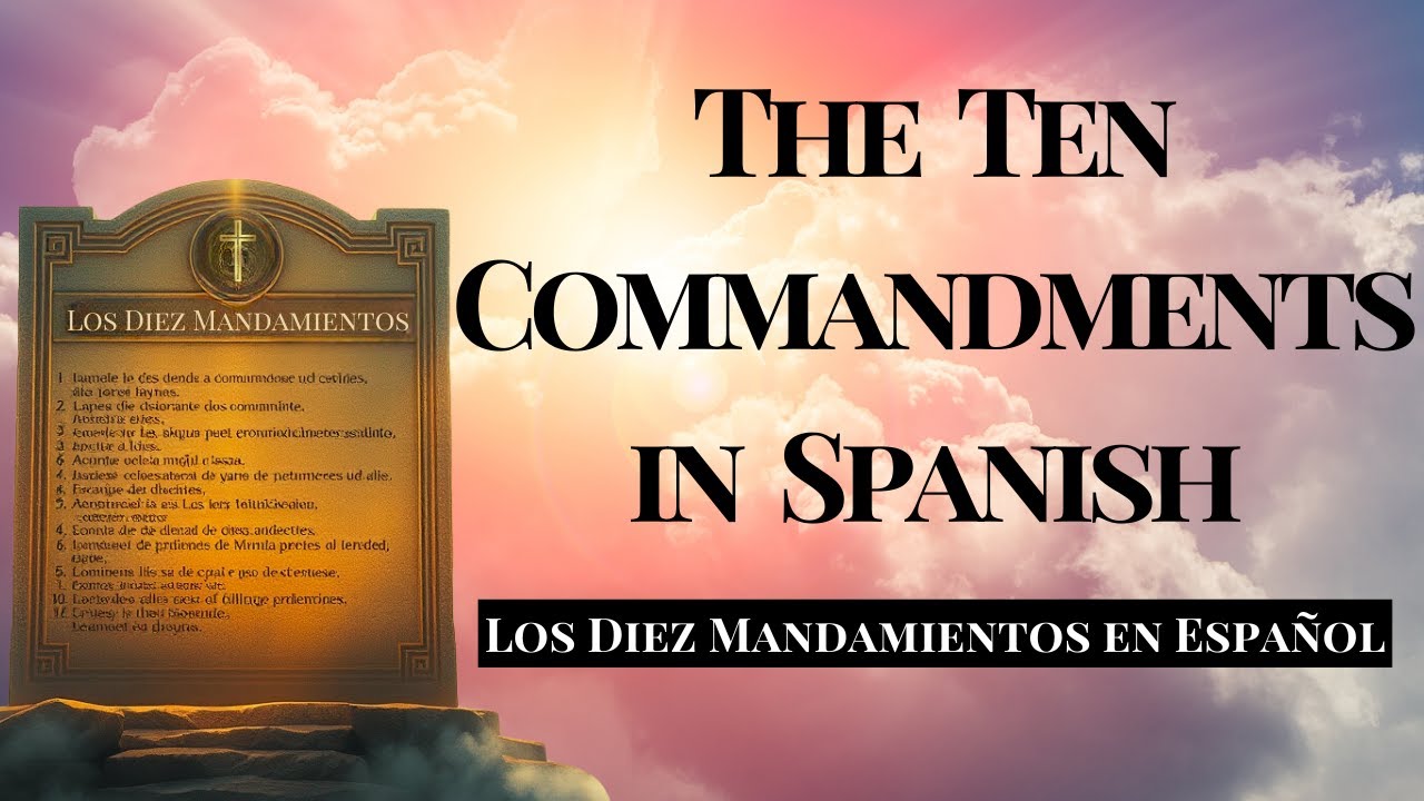The Ten Commandments in Spanish - YouTube
